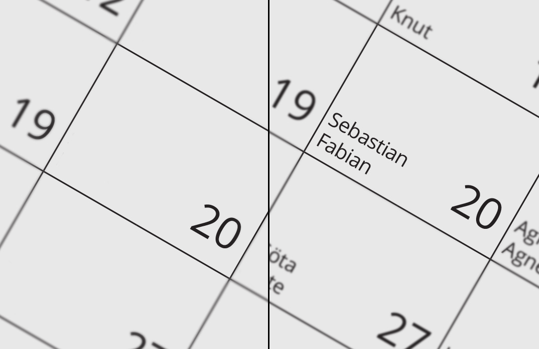 Fotokalender 2020 » Fotoalmanacka » Snabbt och enkelt | önskefoto
